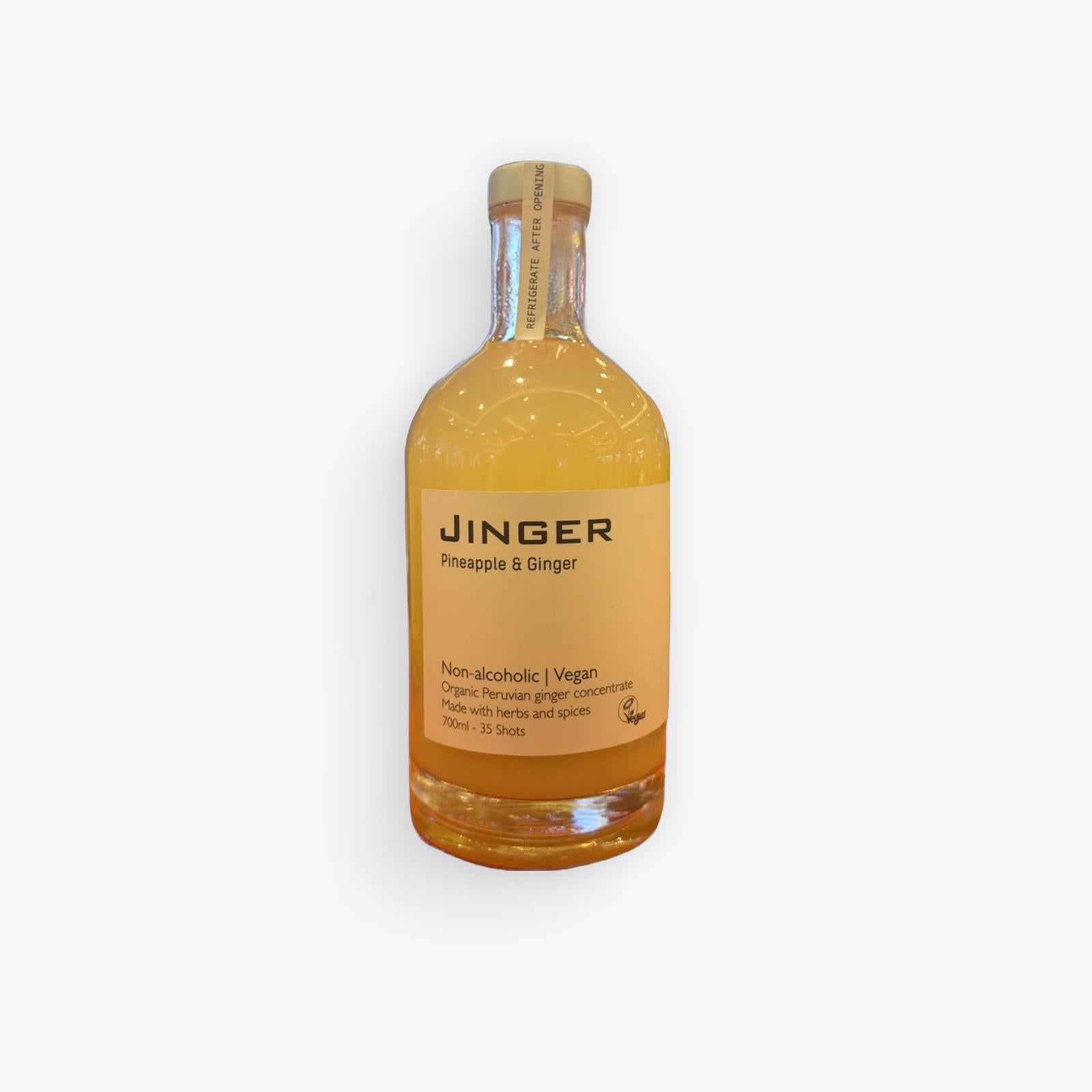 Organic Ginger & Pineapple 700ml – Jinger drinks