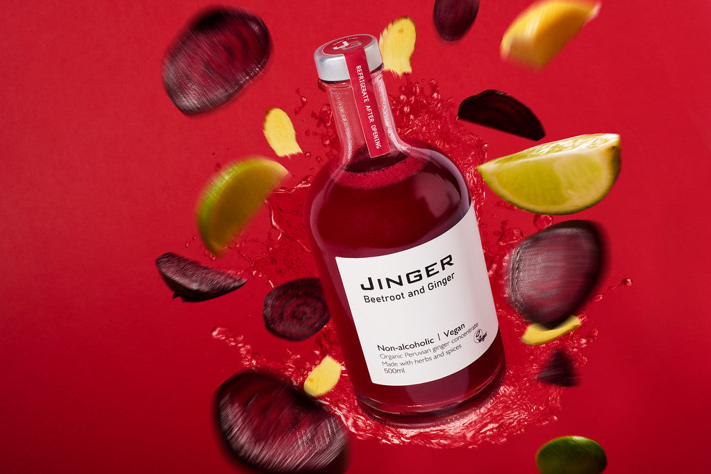 Organic Ginger & Beetroot 500ml (NO ADDED SUGAR) – Jinger drinks